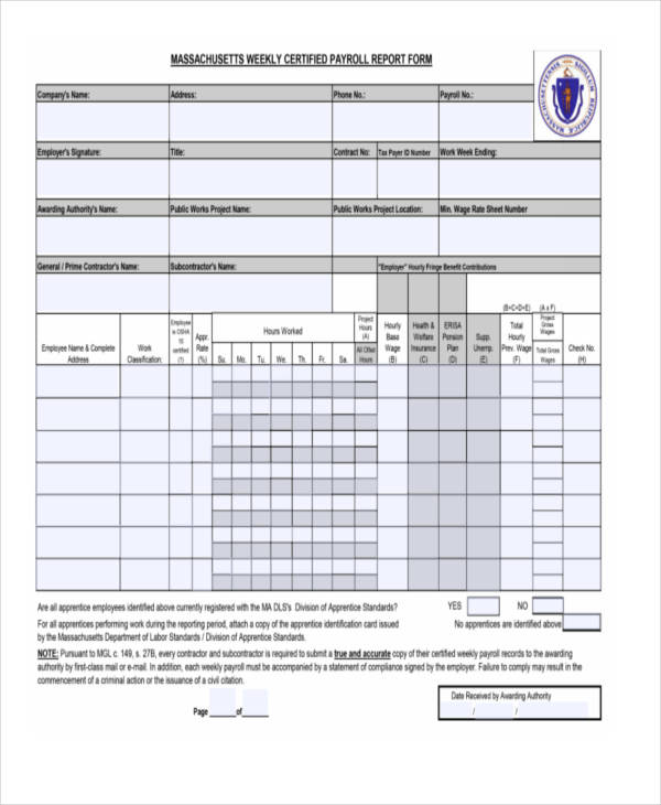 FREE 42+ Sample Payroll Forms in PDF | Excel | MS Word