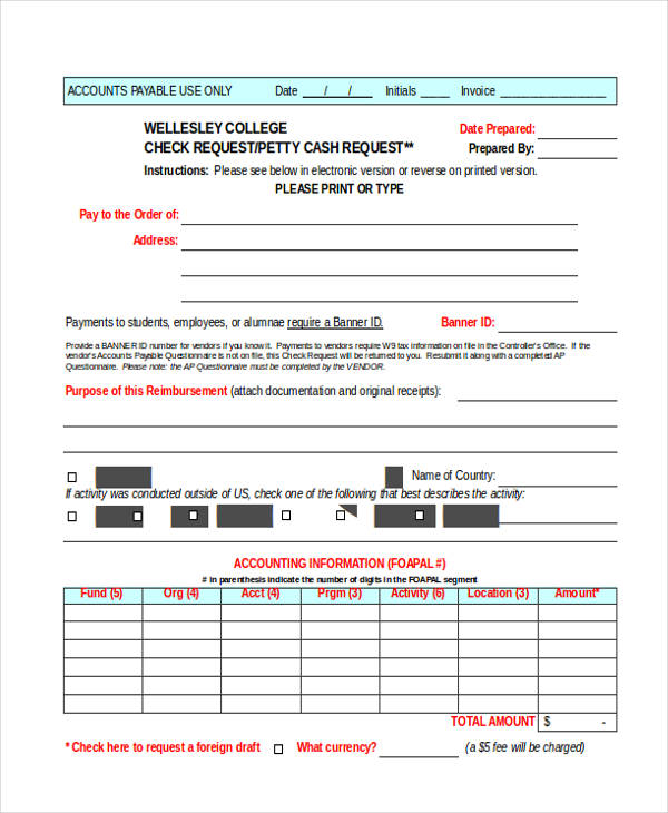 FREE 40+ Request Forms in Excel