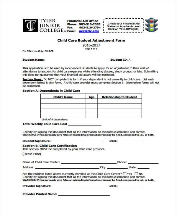 FREE 49+ Budget Forms in PDF | MS Word | Excel