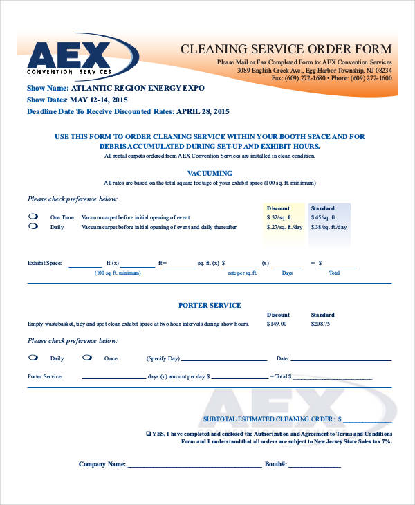 FREE 37+ Service Forms in PDF | Excel | MS Word