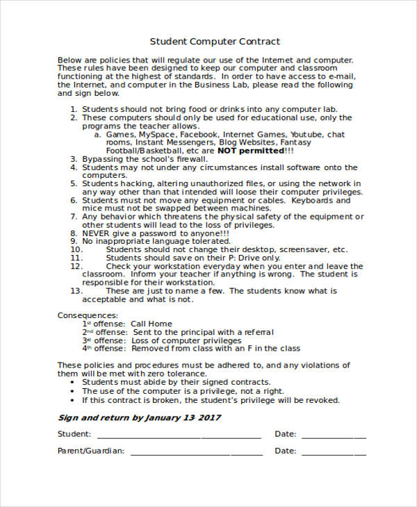 FREE 39+ Contract Form Samples, PDF, MS Word, Google Docs