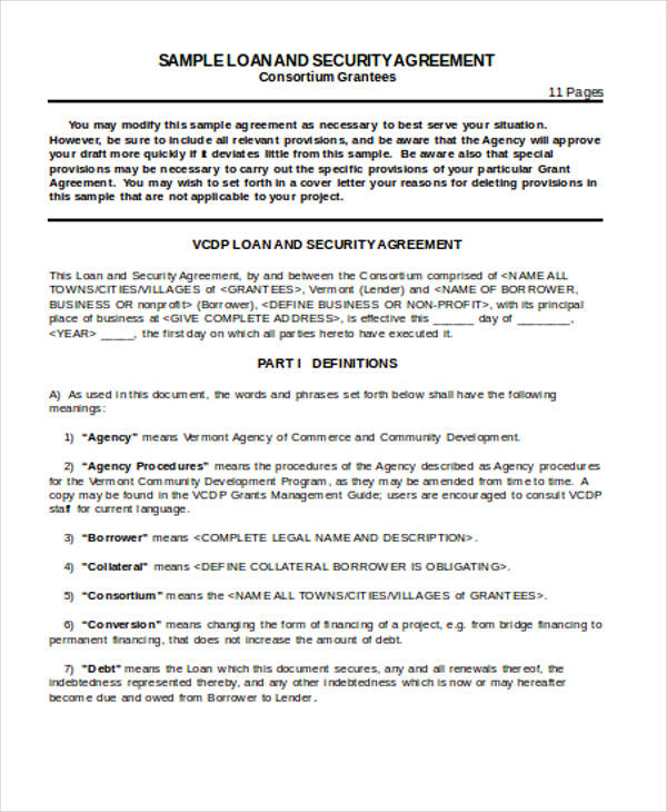 FREE 34+ Loan Agreement Forms in PDF | MS Word