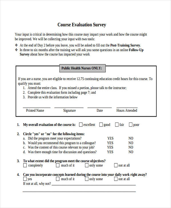 FREE 40 Examples Of Survey Forms In PDF Excel MS Word