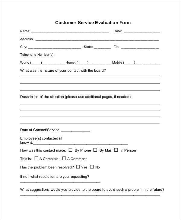 FREE 37+ Service Forms in PDF | Excel | MS Word