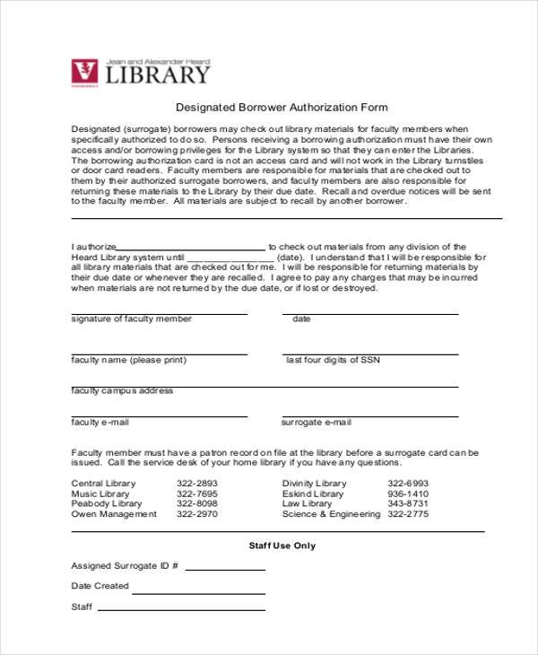 FREE 42 Blank Authorization Forms In PDF Excel MS Word