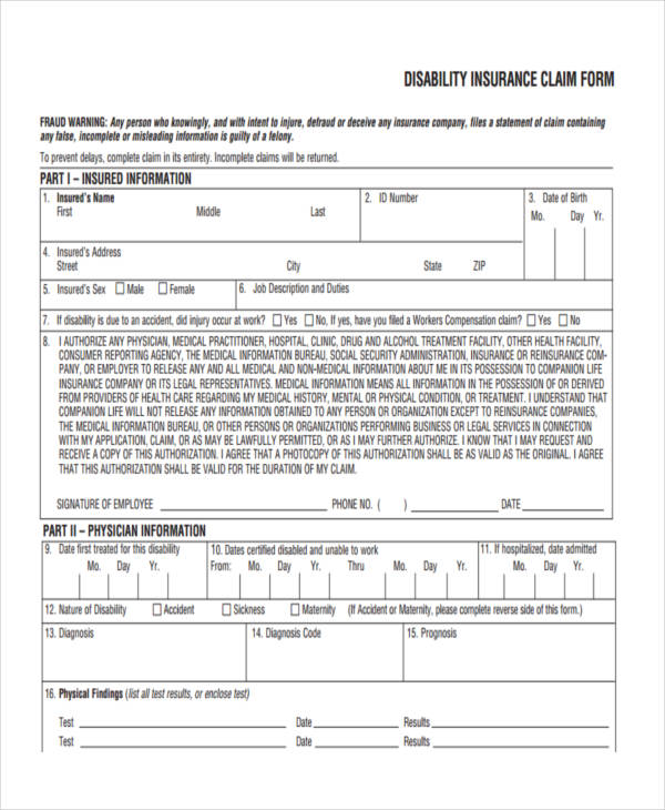 FREE 37+ Sample Claim Forms in PDF | Excel | MS Word