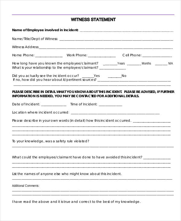 FREE 35 Statement Forms In PDF Excel MS Word free-35-statement-forms-in-pdf-excel-ms-word
