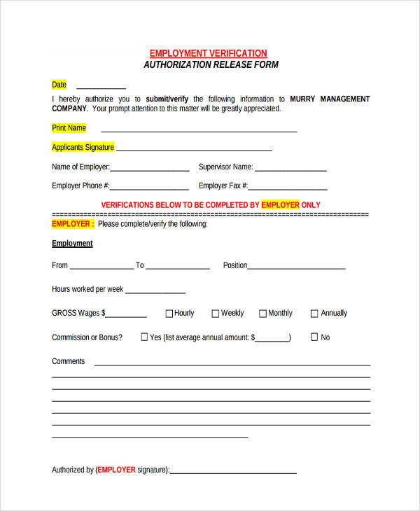 FREE 40+ Verification Form Samples, PDF, MS Word, Google Docs