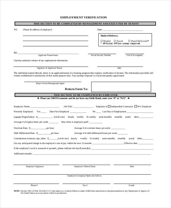 FREE 35+ Verification Forms in PDF | Excel | MS Word