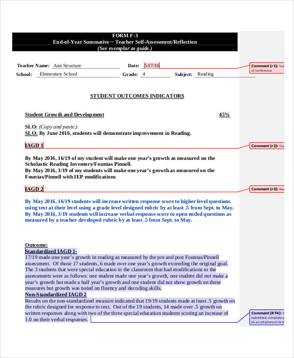 FREE 35 Self Assessment Forms In PDF