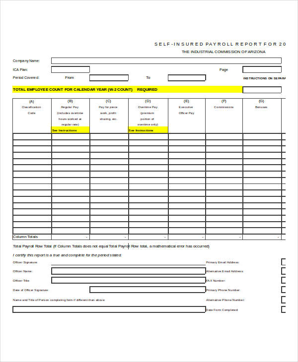 FREE 20+ Payroll Forms in Excel