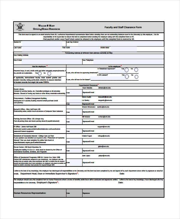 FREE 44+ HR Form Samples, PDF, MS Word, Google Docs