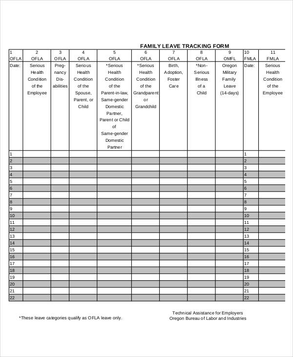 FREE 42+ Tracking Form Examples in PDF | Excel | MS Word