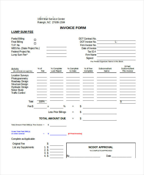 FREE 24+ Invoice Forms in Excel
