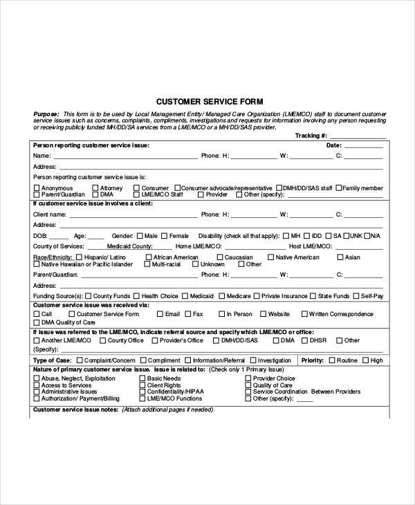 FREE 37+ Service Forms in PDF | Excel | MS Word