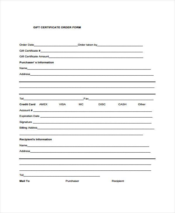 FREE 45+ Certificate Form Samples, PDF, MS Word, Google Docs