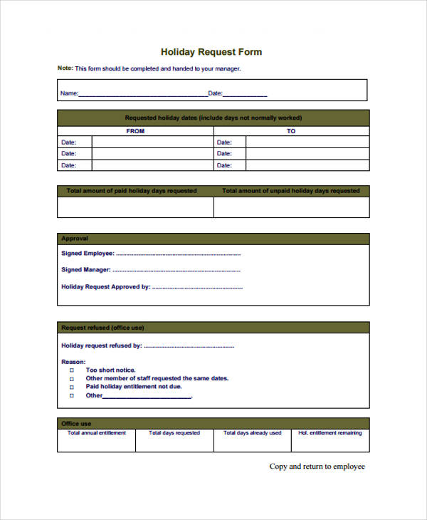 FREE 52+ Request Form Samples, PDF, MS Word, Google Docs, Excel