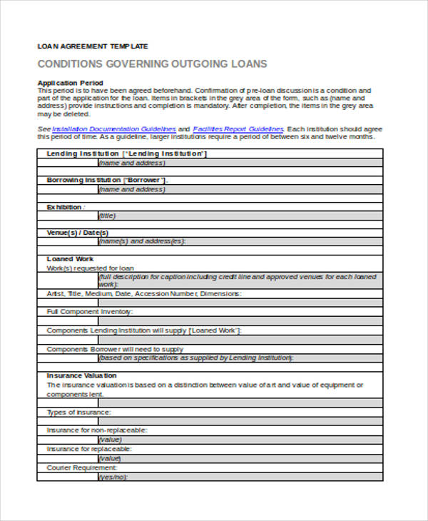 FREE 34+ Loan Agreement Forms in PDF | MS Word
