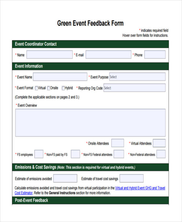 FREE 13+ Business Feedback Forms in PDF | MS Word