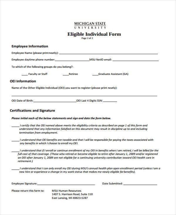 FREE 9+ HR Registration Forms in PDF | MS Word