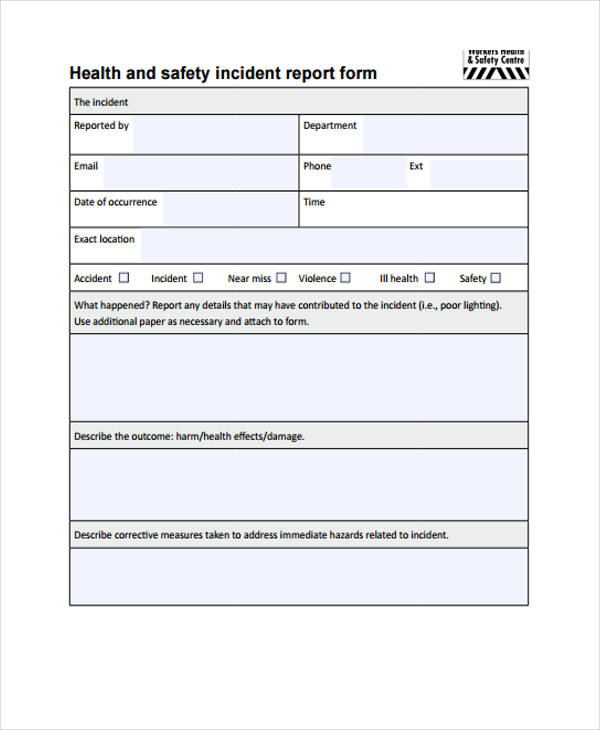 FREE 42 Incident Report Forms In PDF MS Word Excel FREE 42 Incident Report Forms In PDF MS Word Excel