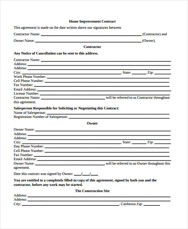FREE 29+ Sample Contract Agreement Forms in PDF | MS Word