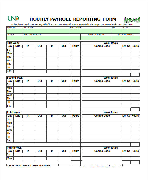 FREE 20+ Payroll Forms in Excel