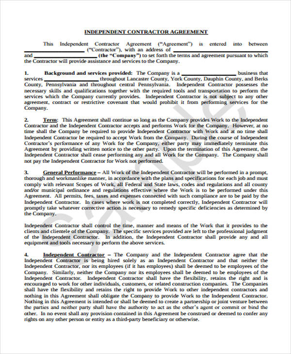 FREE 29+ Sample Contract Agreement Forms in PDF | MS Word