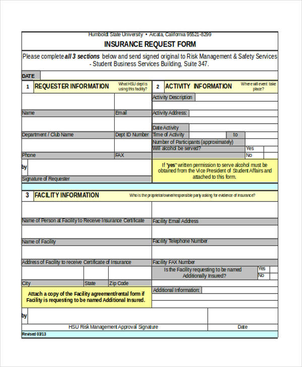 FREE 40+ Request Forms in Excel