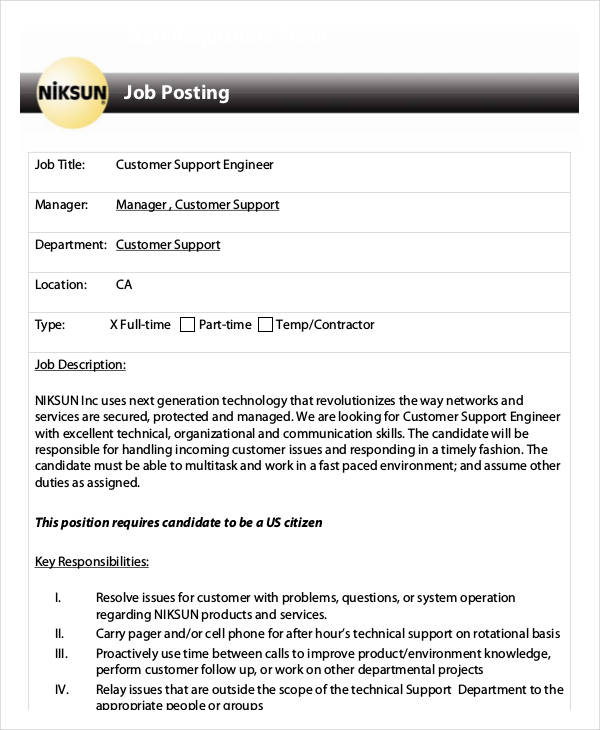 FREE 17+ Job Requisition Form Samples, PDF, MS Word, Google Docs