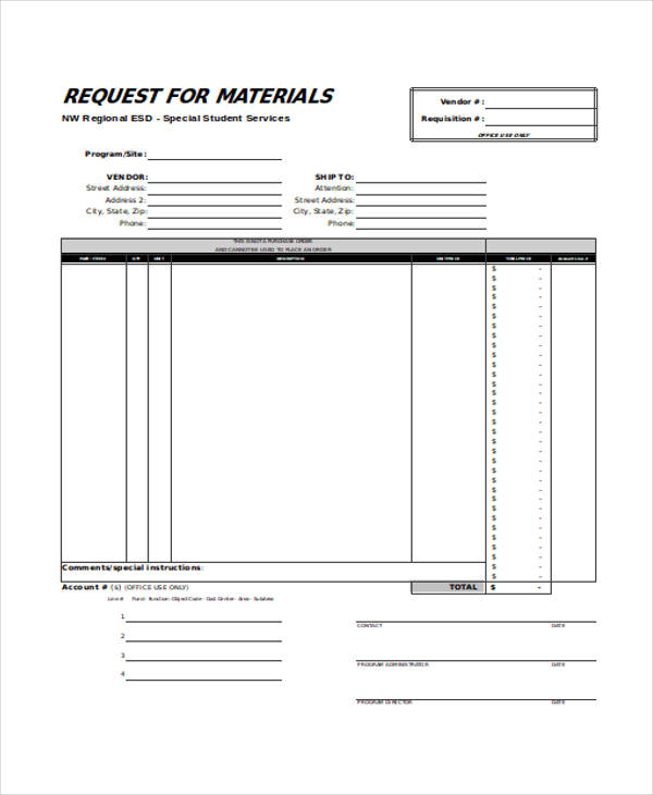 FREE 27+ Requisition Forms in Excel