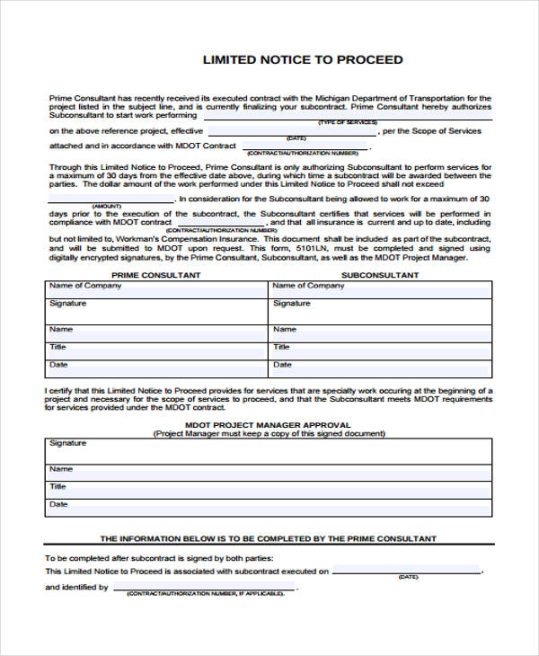 FREE 33+ Sample Notice Forms in PDF | MS Word | Excel