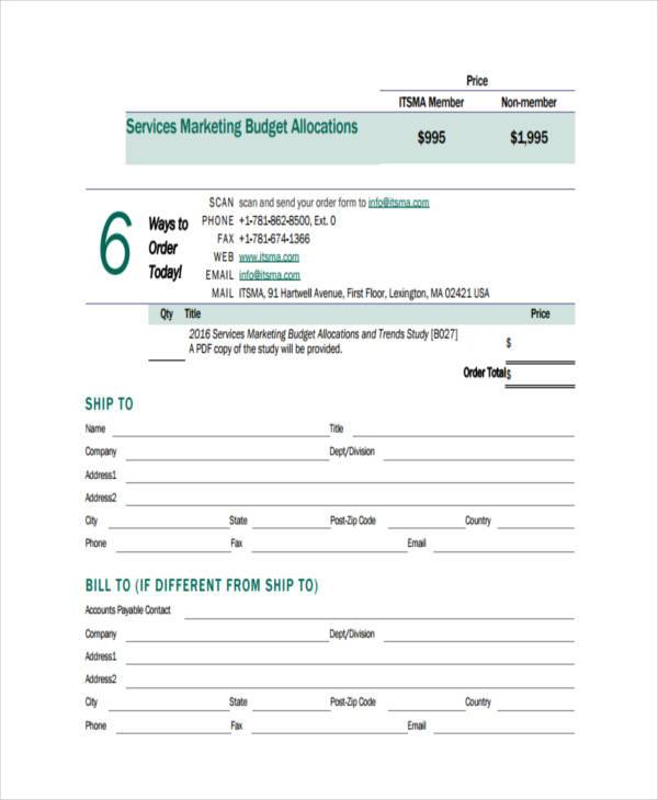 FREE 46+ Budget Forms in PDF | MS Word | Excel