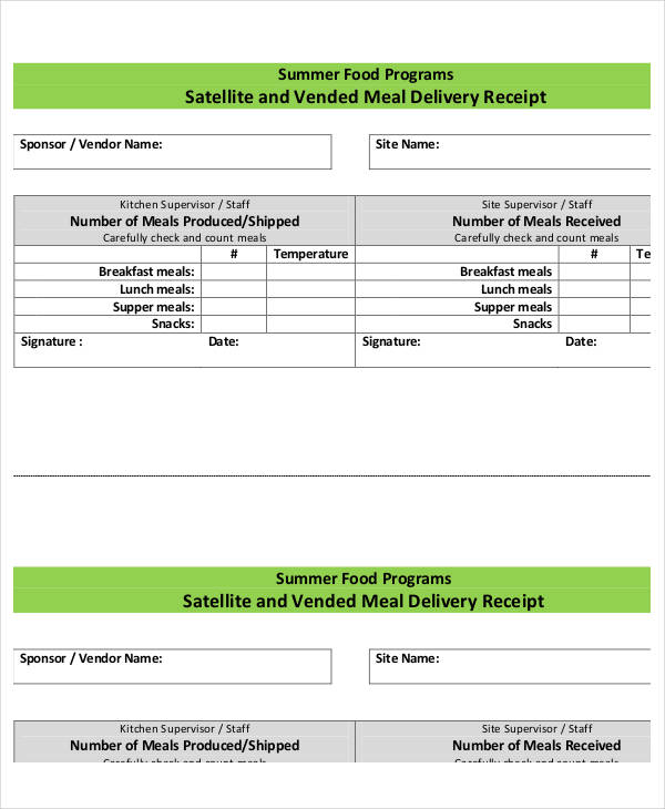 FREE 41+ Receipt Form Samples, PDF, MS Word, Google Docs, Excel