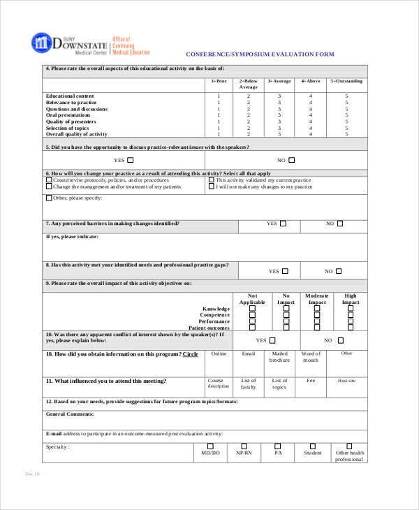 FREE 23+ Student Feedback Forms in PDF | MS Word | Excel