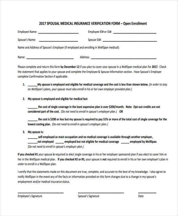 FREE 40+ Verification Form Samples, PDF, MS Word, Google Docs