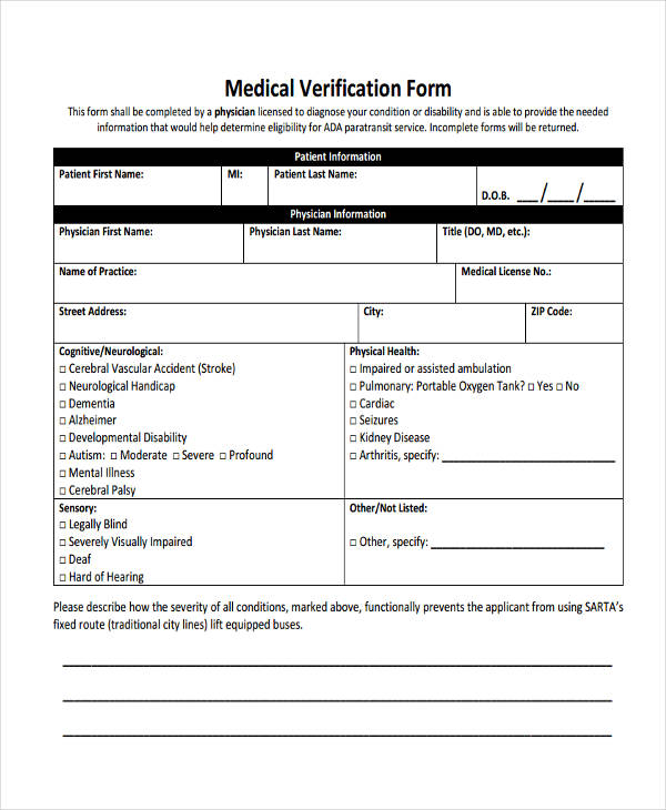 FREE 40+ Verification Form Samples, PDF, MS Word, Google Docs