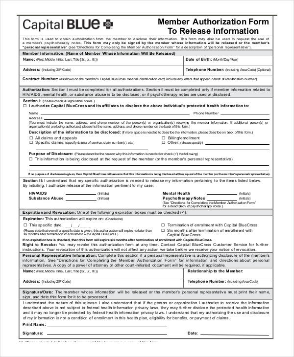 FREE 14+ Release Authorization Forms in PDF | MS Word | Excel