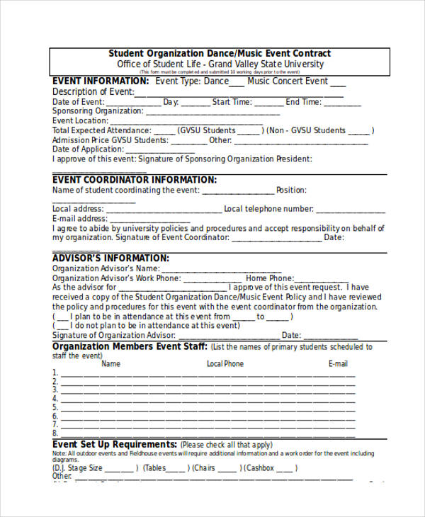 FREE 39+ Contract Form Samples, PDF, MS Word, Google Docs