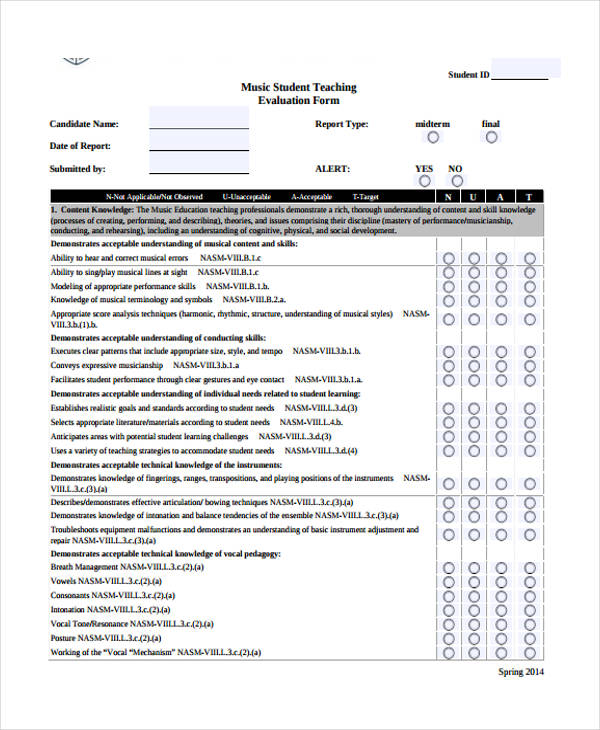FREE 31+ Self-Evaluation Forms in PDF | MS Word | Excel