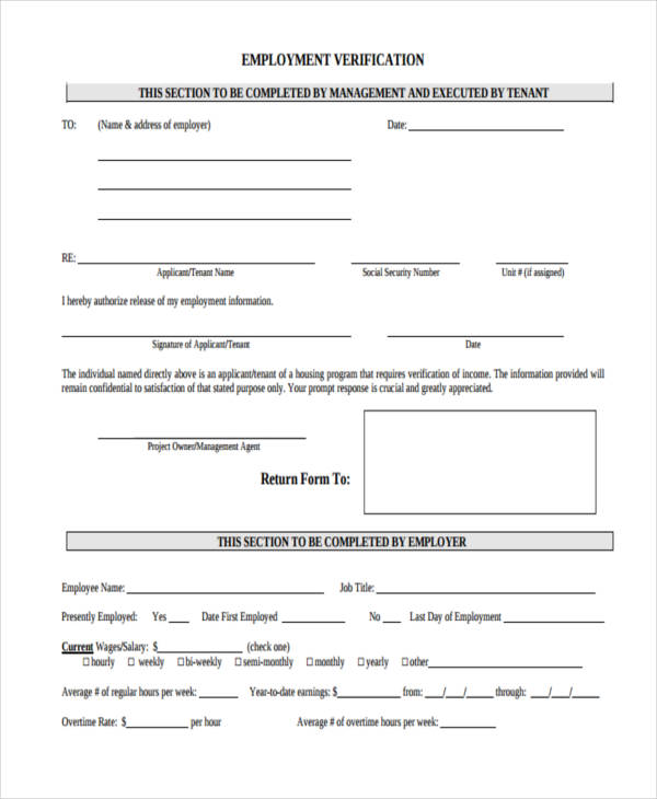 FREE 40+ Verification Form Samples, PDF, MS Word, Google Docs