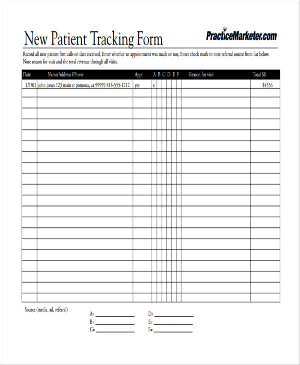 FREE 32+ Tracking Forms in PDF | MS Word | Excel