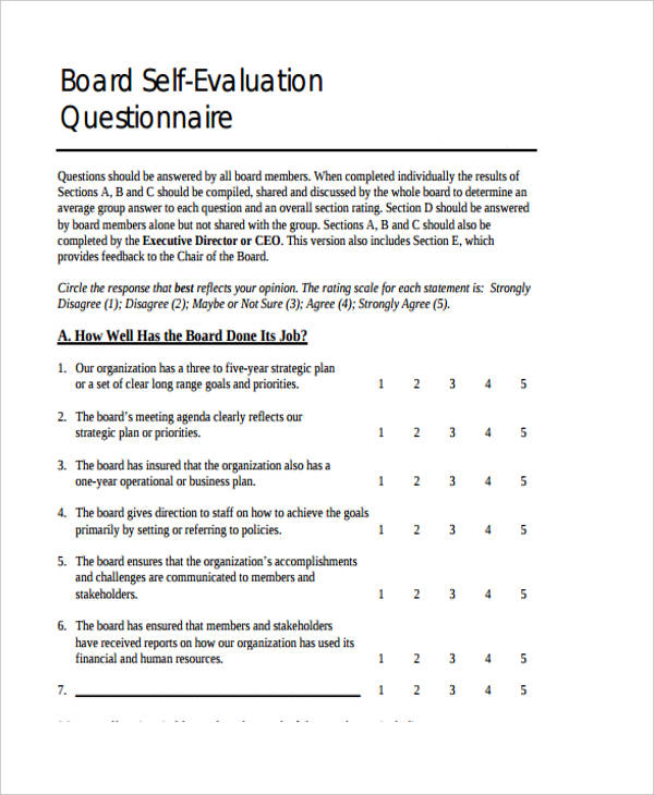 FREE 31+ Self-Evaluation Forms in PDF | MS Word | Excel