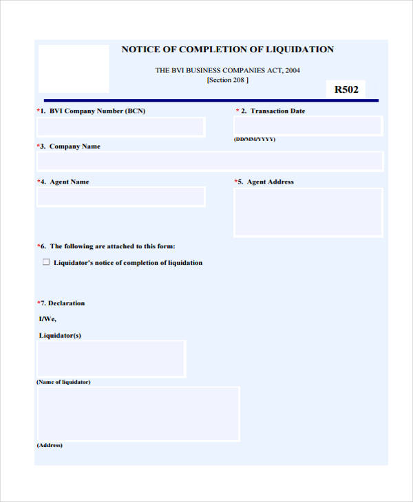 FREE 33+ Sample Notice Forms in PDF | MS Word | Excel