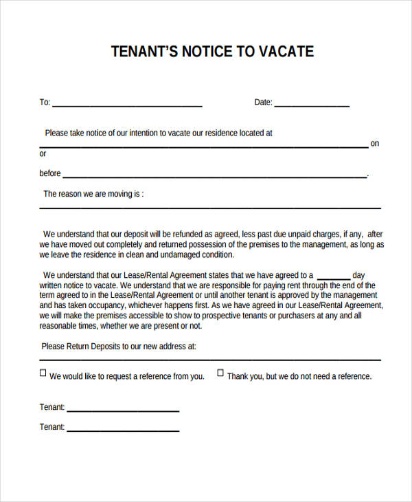 FREE 33+ Sample Notice Forms in PDF | MS Word | Excel