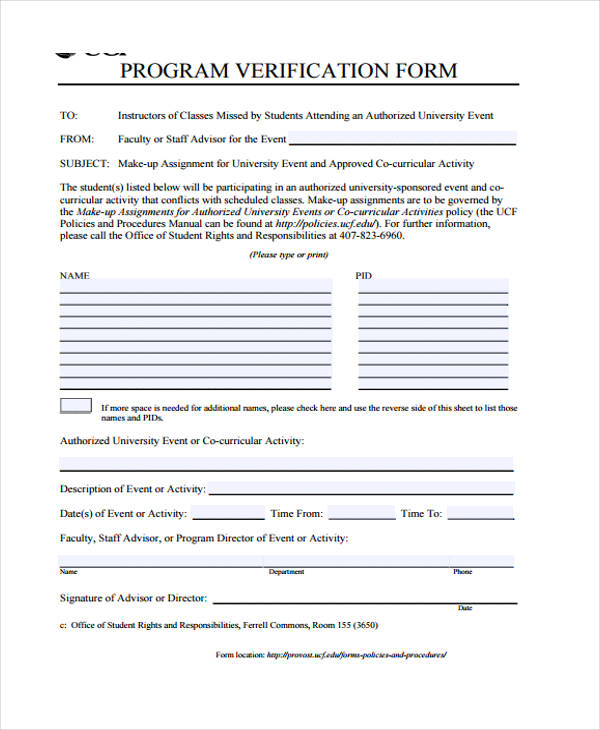 FREE 34+ Verification Forms in PDF | Excel | MS Word