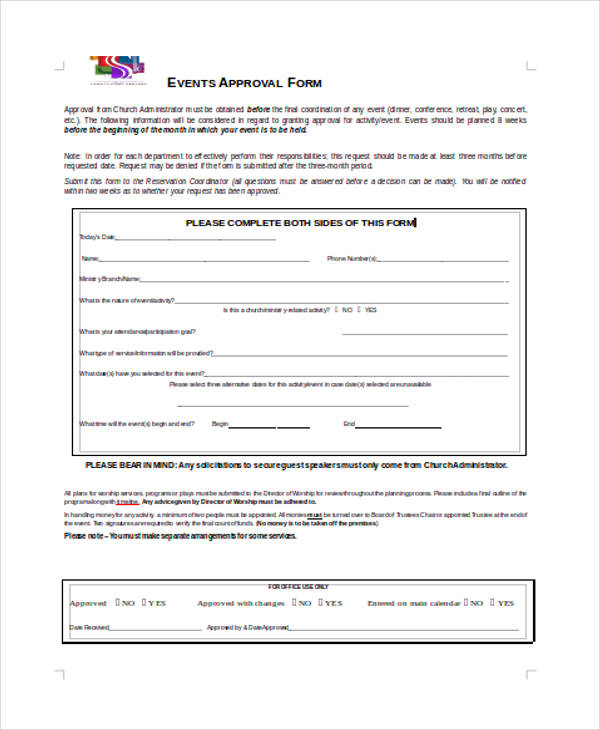FREE 31+ Event Forms in MS Word | PDF | Pages