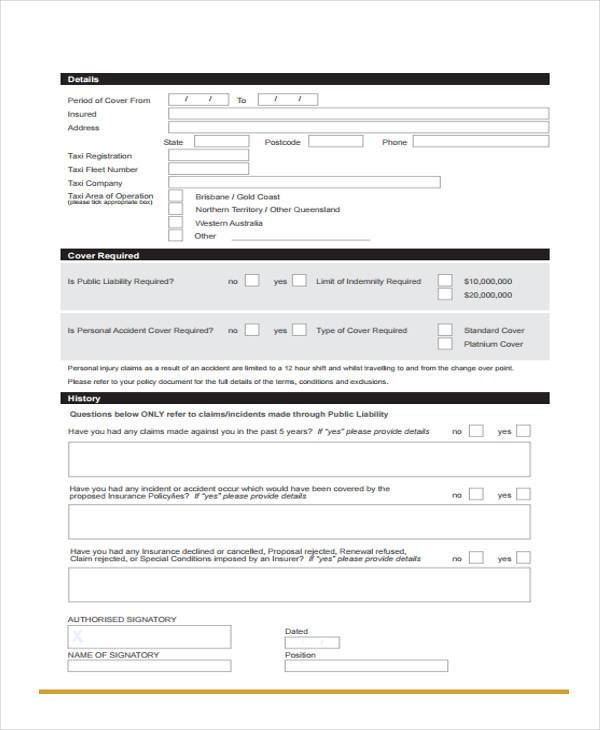 FREE 10+ Taxi Proposal Forms in PDF | MS Word