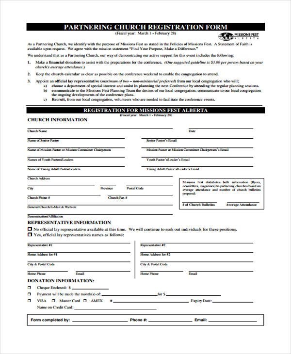 FREE 24+ Conference Registration Forms in PDF | Excel | MS Word