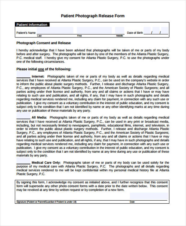 FREE 26+ Medical Release Form Templates in PDF | MS Word | Excel
